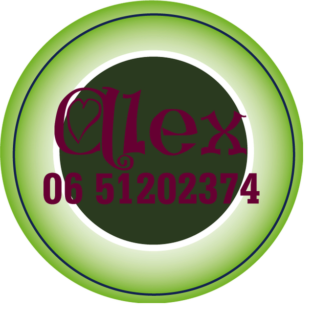 Sticker Groen 4 cm Rond Flex Burgundy zelf textiel bedrukken.